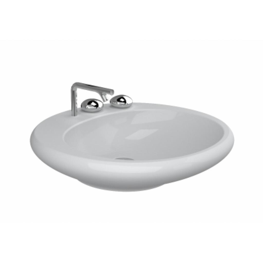 Vitra Istanbul Countertop Washbasin, Flat, 60 cm, White