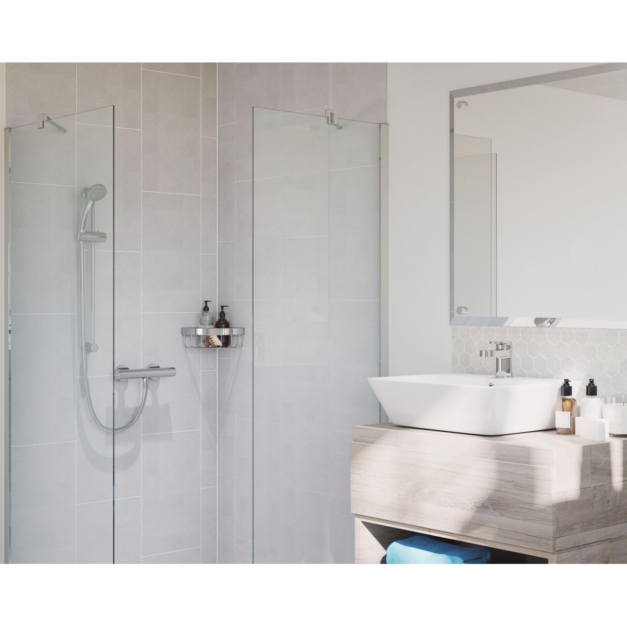 Bristan Frenzy Thermostatic Exposed Cool Touch Bar With Riser Kit, Multi Function Handset And ...