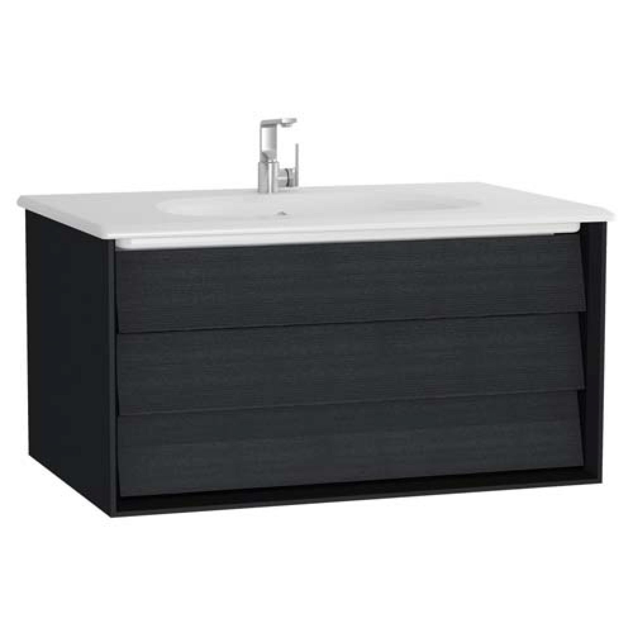 Vitra Frame Washbasin Unit, with 2 drawers, 80 cm, with white washbasin ...